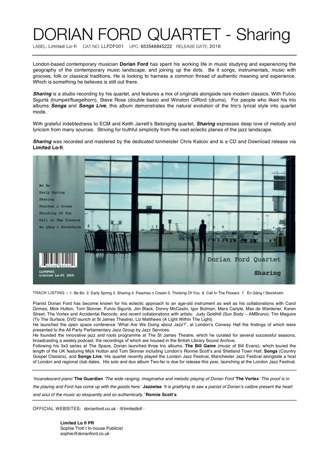 Sharing Press Release » Dorian Ford